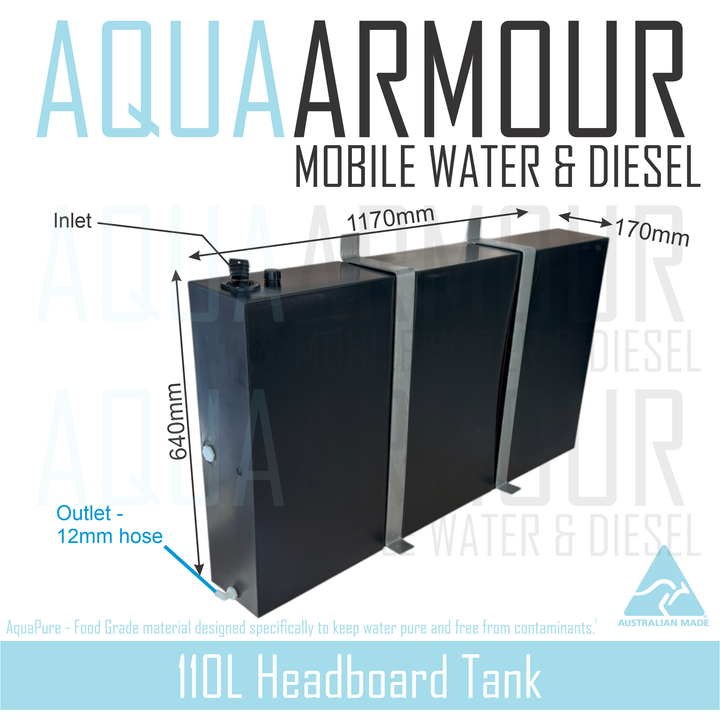 Headboard Water Tanks For Tray & Canopy – Aqua Armour