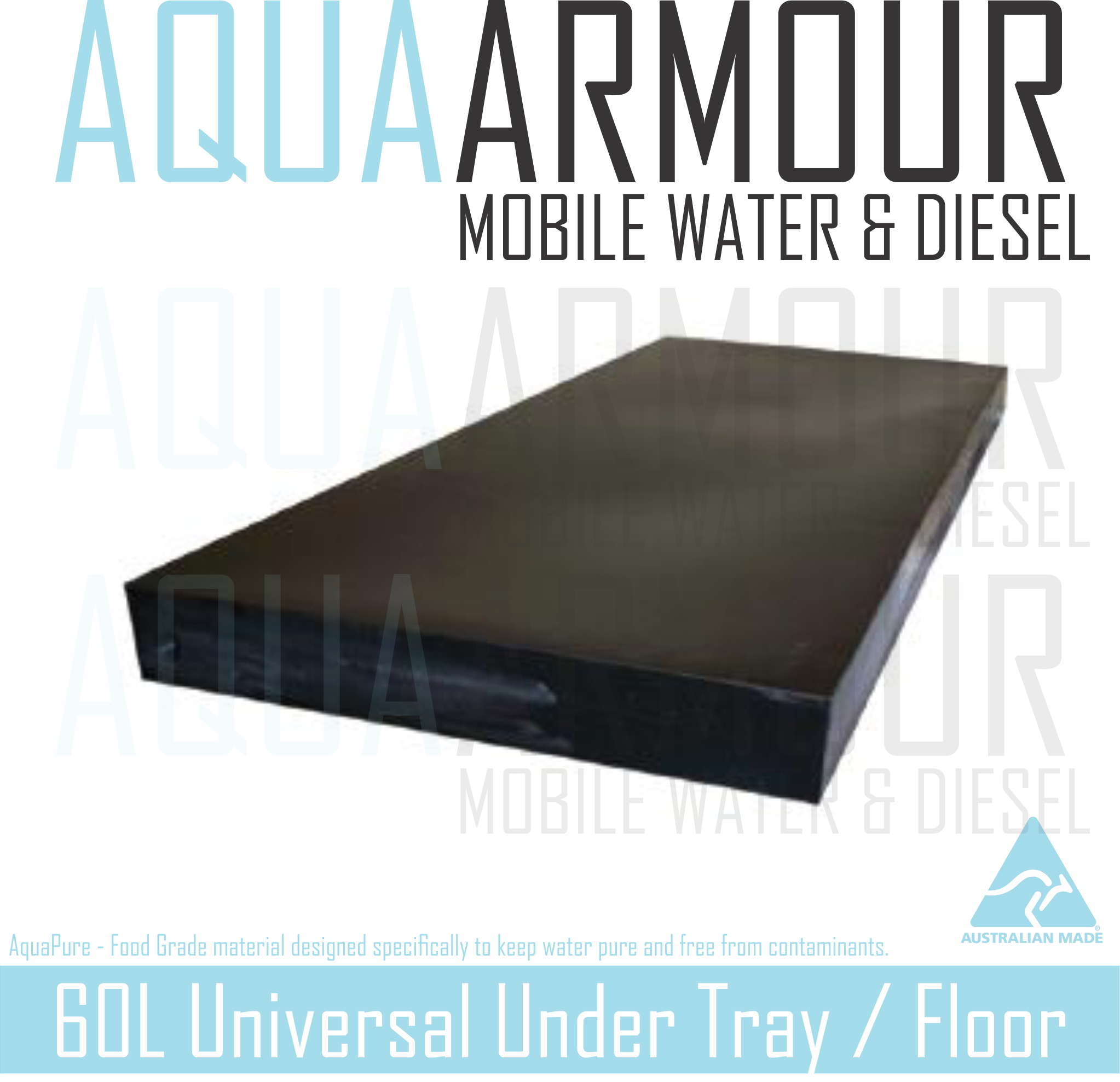 60L Slimline Water Tank (145X60X9). - Australian Made and Owned. – Aqua ...