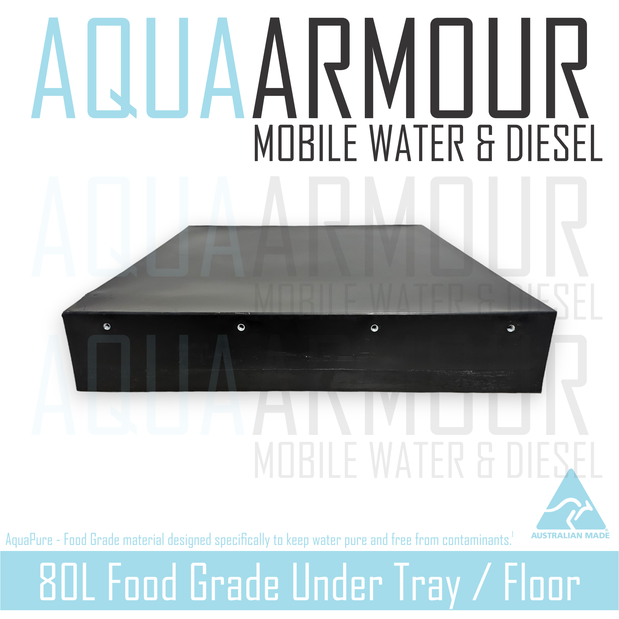80L Water Tank for Utes & Trailers - Australian Made and Owned. – Aqua ...