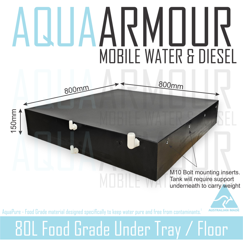 80L Water Tank for Utes & Trailers - Australian Made and Owned. – Aqua ...