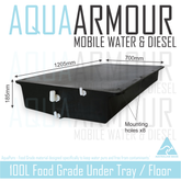 Under Tray Water Tank Range For Utes - Aqua Armour